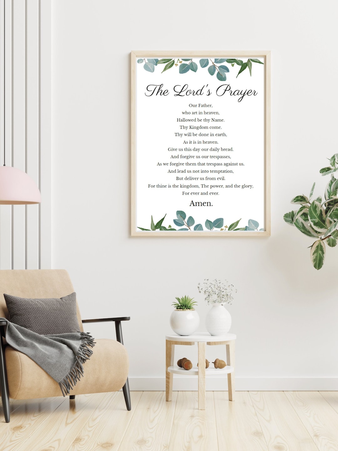 The Lord's Prayer Poster - Etsy