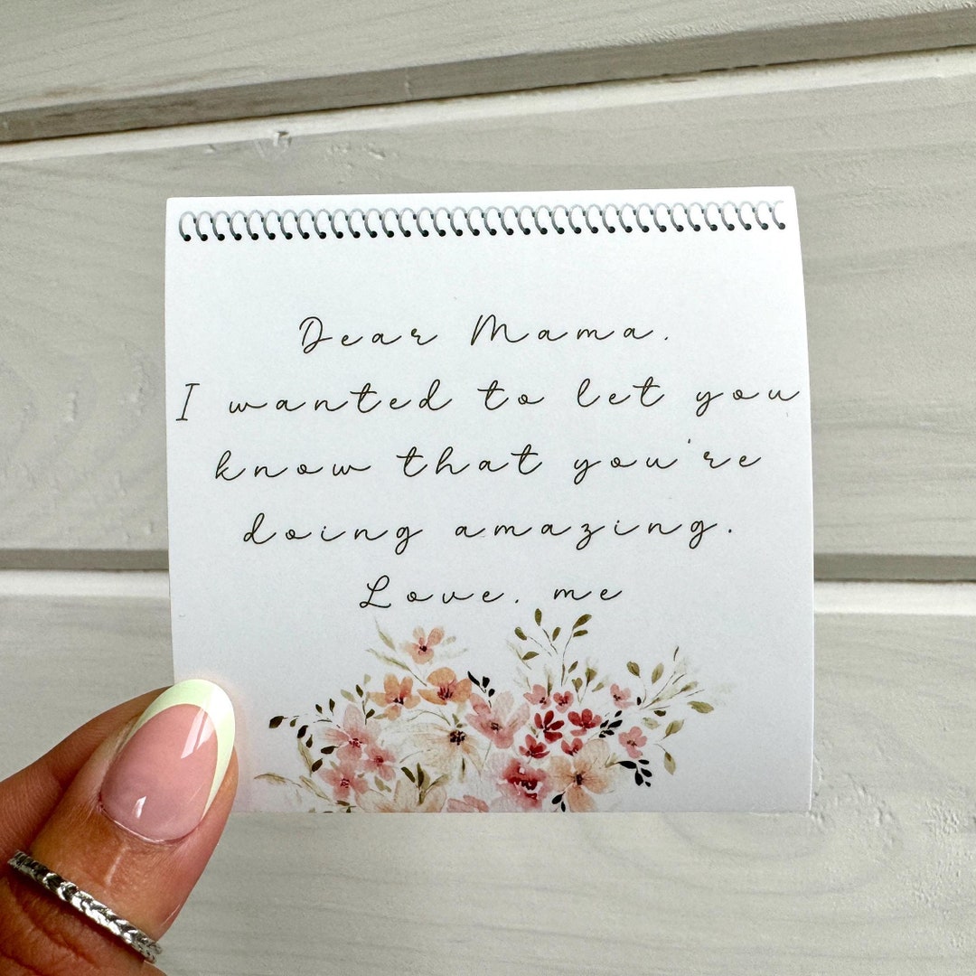 Dear Mama Note, You're Doing Great Positivity Sticker, Tumbler, Laptop ...