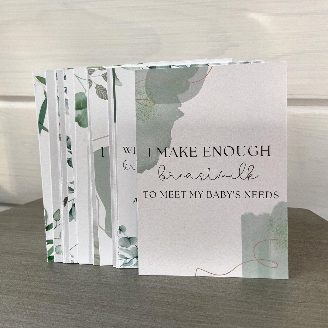 Breastfeeding Positive Affirmation Card for Nursing and Pumping Moms ...