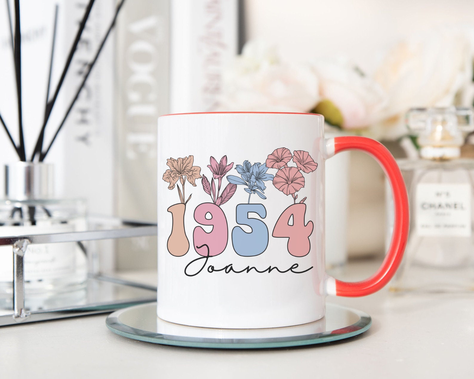 Wildflower 70th Birthday Mug Personalized Gift for 70th - Etsy