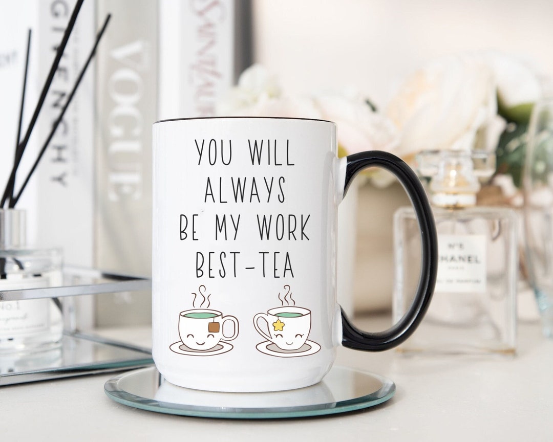 Coworker Leaving Gift, Work Best Tea Mug, Work Bestie Gift, Co Worker ...