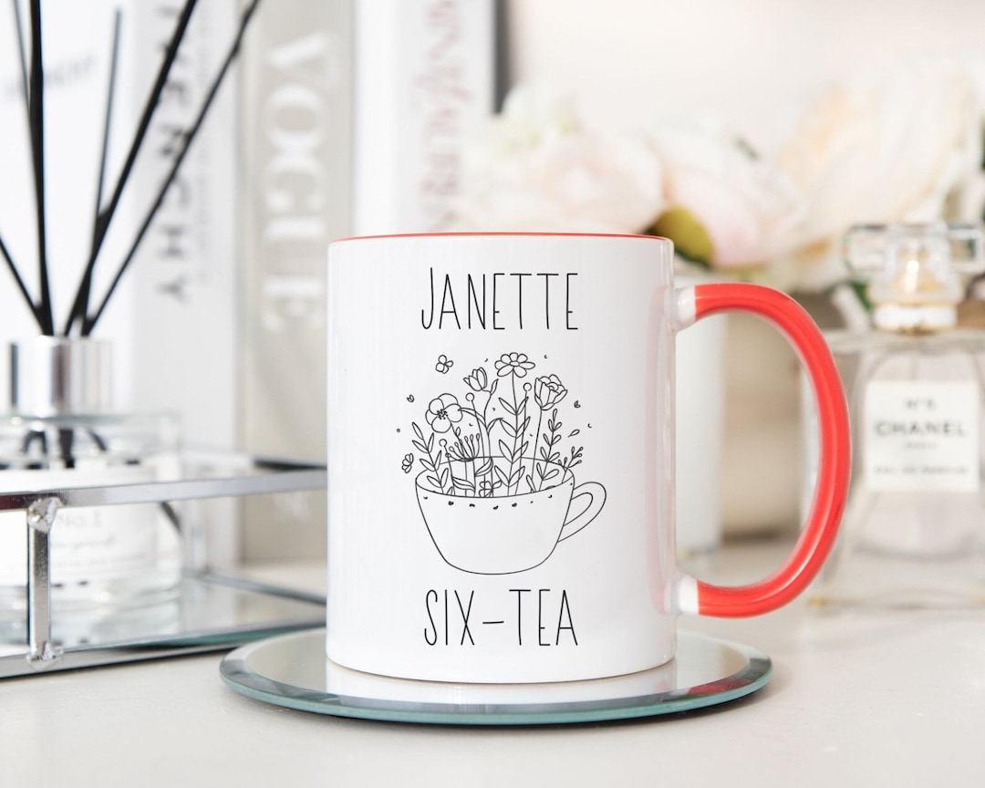 Six Tea Mug, Funny 60th Birthday Mug, Personalized Gift for 60th ...