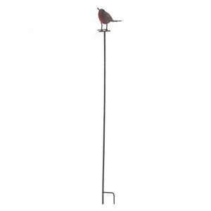 Tin Robin on Stake Stick Metal Garden Outdoor Decoration 100cm X 10cm ...