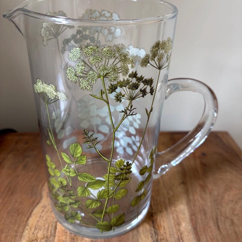 Rattan and Glass Jug - Etsy