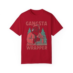 Gangsta Wrapper Santa Claus Christmas T-shirt Vintage Retro Groovy ...