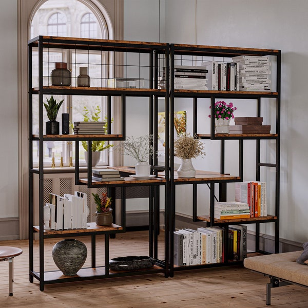 Industrial Bookcase - Etsy