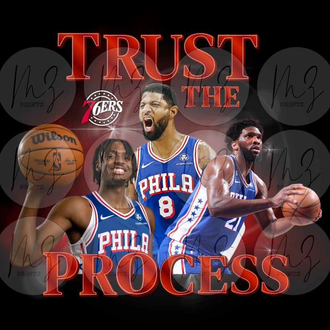 76ers PNG Digital Download, Trust the Process, Joel Embiid, Tyrese ...