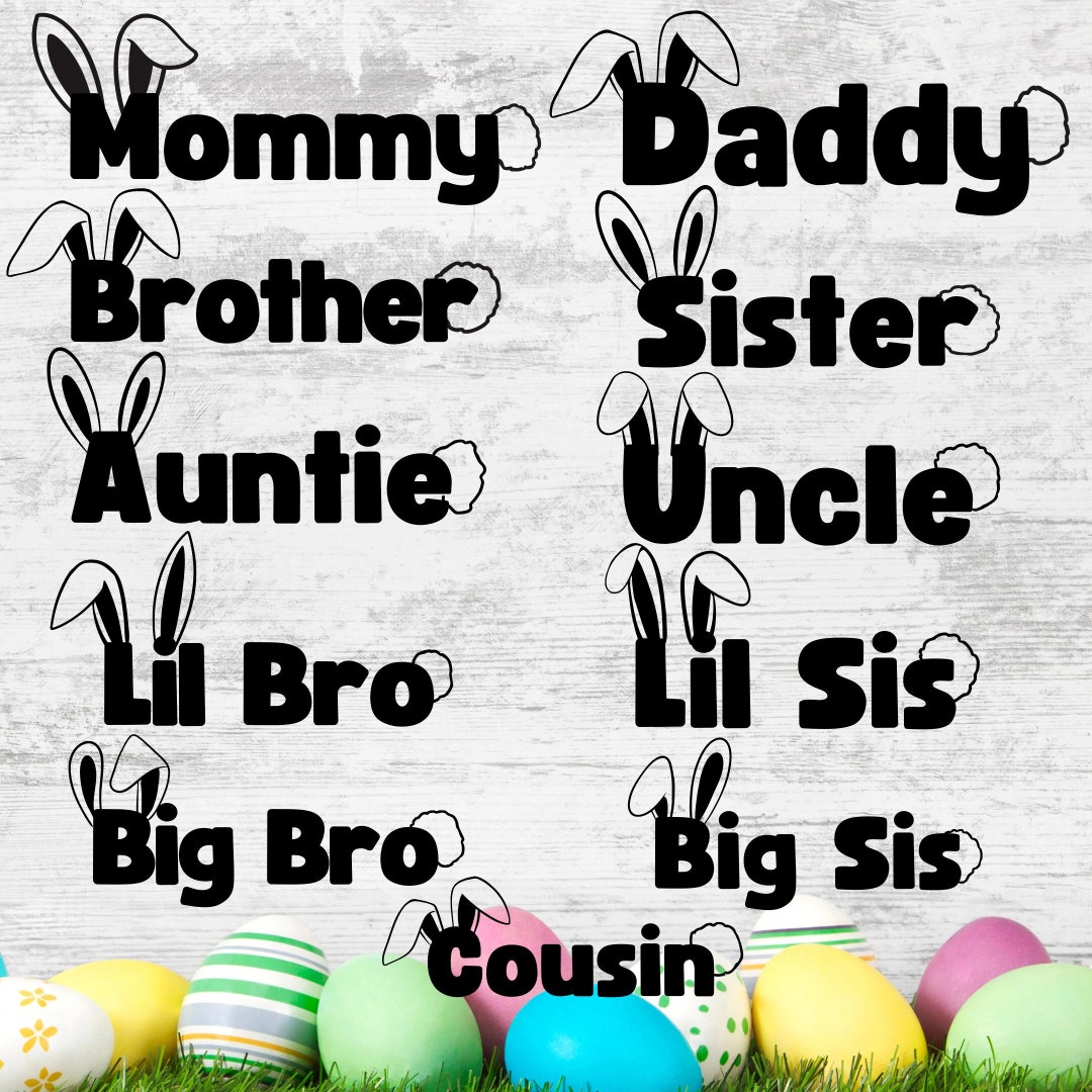 Matching Easter PNG Design for the Family! Easter Family PNG Design, Instant Download, Digital ...