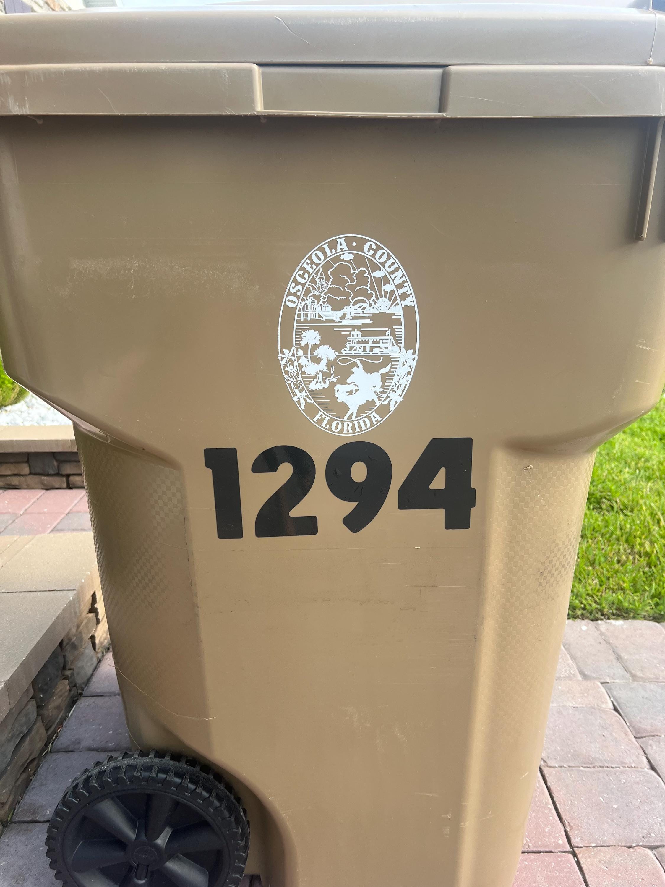Garbage Can Decals Numerical Sticker for Outdoor Garbage Can - Etsy