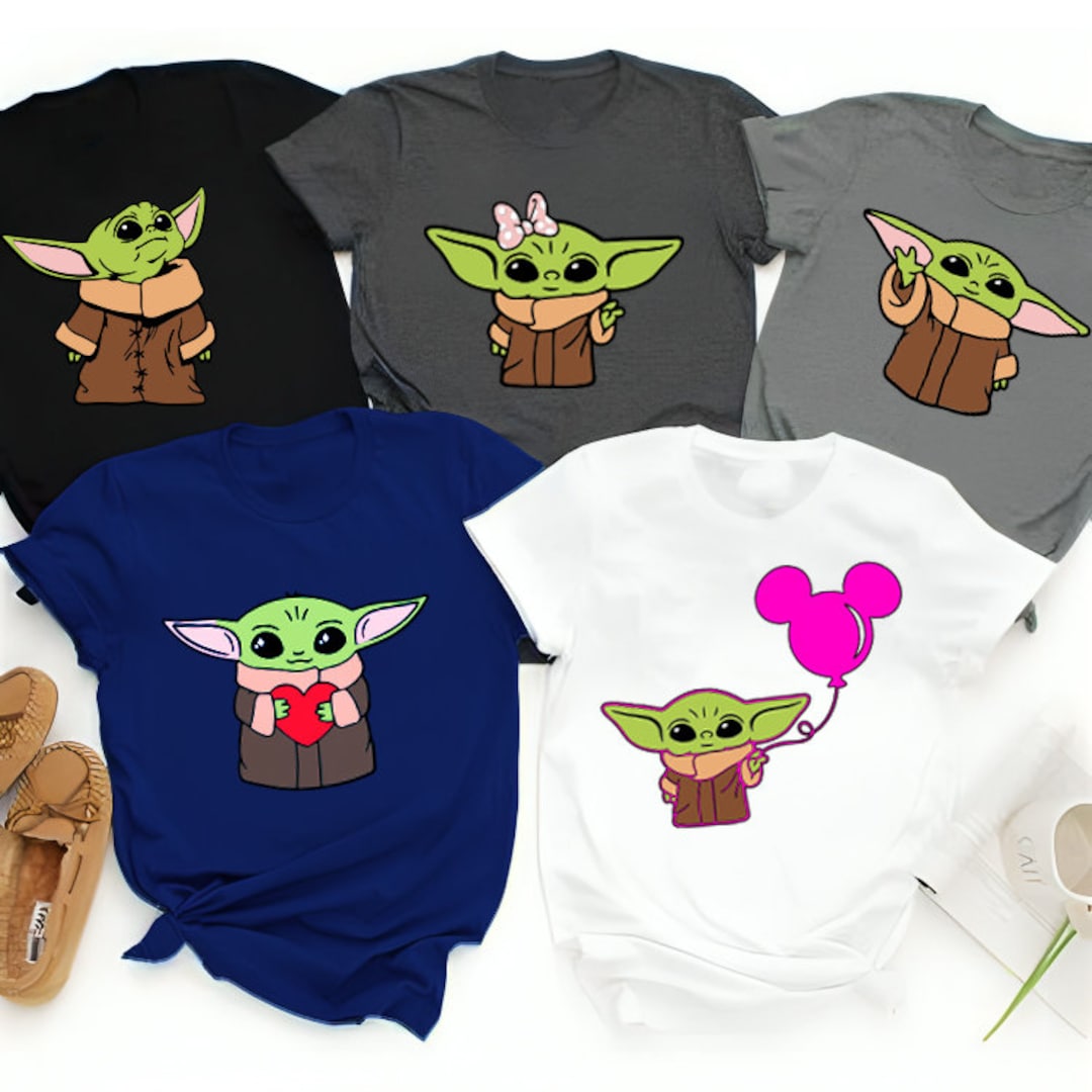 Baby Yoda Tee, Baby Yoda Shirt, Baby Yoda Fashion, Yoda Alien Design ...