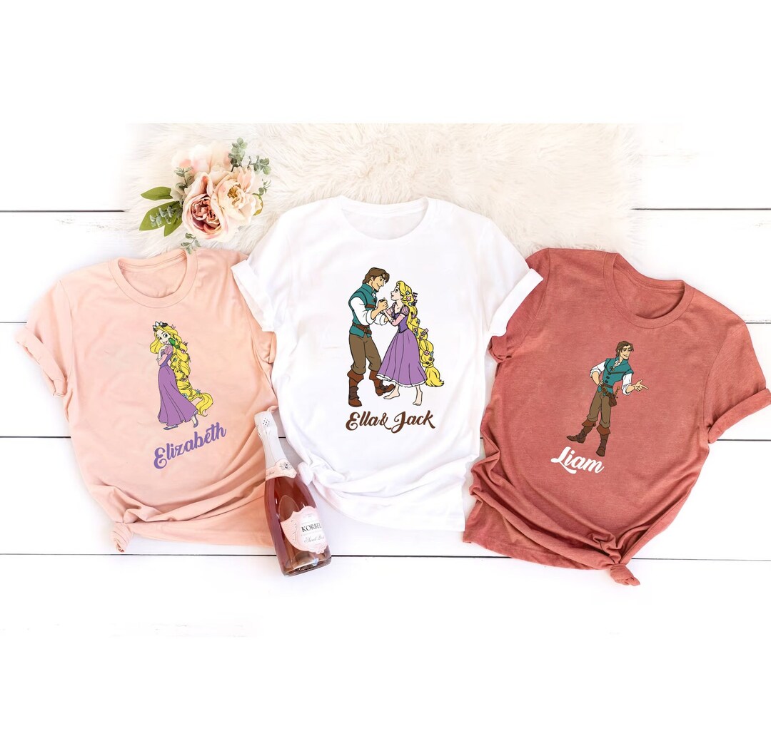 Tangled Disney, Rapunzel Shirt, Flynn Rider Tee, Pascal and Maximus ...