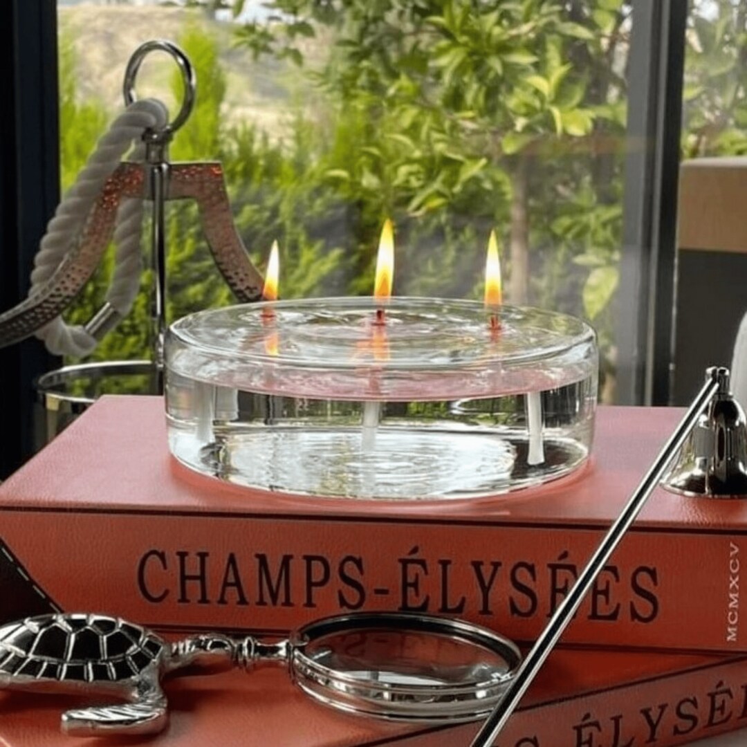 Tealight Premium Oil Lamp Made of Glass | Mouth-blown & Handmade ...
