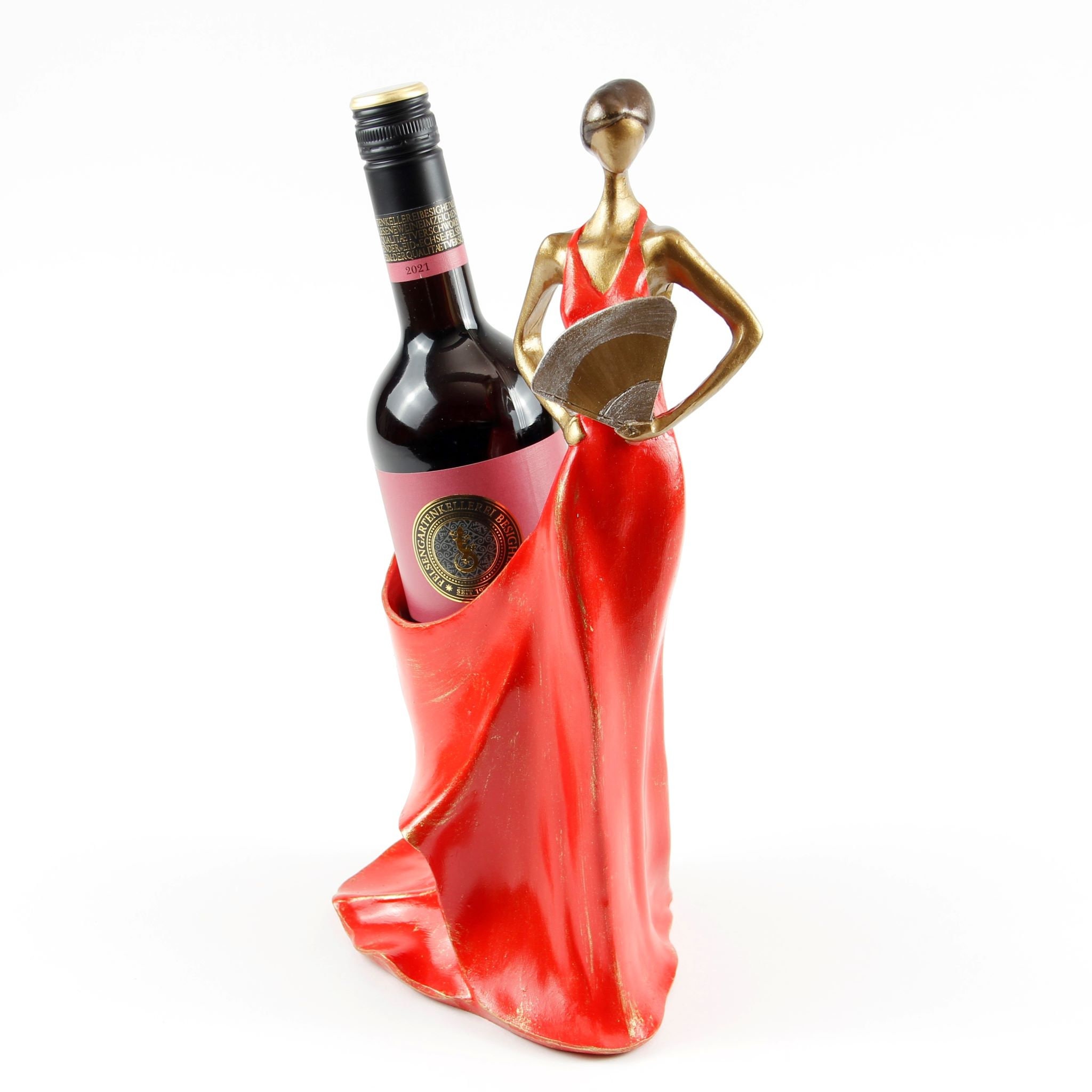 Wine Holder Lady Wine Bottle Holder Wine Bottle Holder Wine Lover Red ...