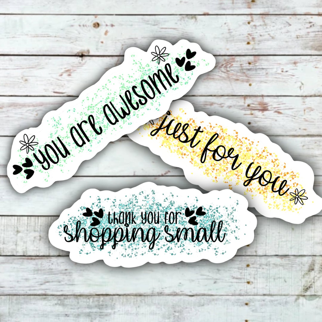 Packaging Stickers PNG, Sticker Images, Shop Small Sticker Bundle, Gift ...