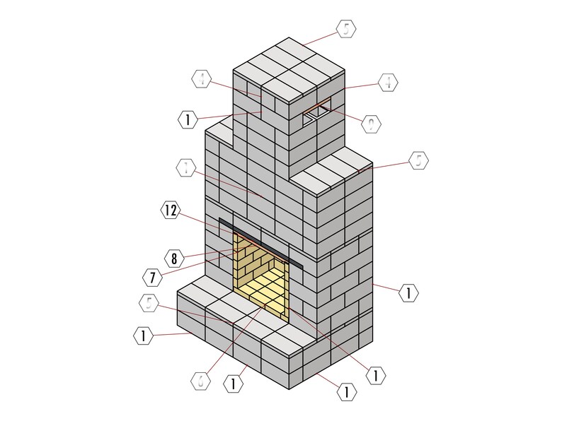 DIY Fireplace Plan: Step-by-step Build Guide (digital Download) - Etsy
