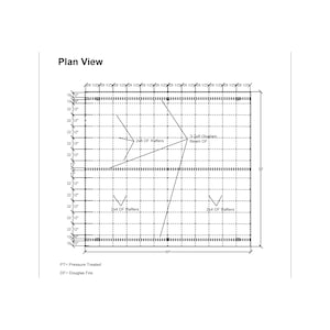 30x30 Gable Pavilion Construction Plans, Backyard Carport (digital Plan ...