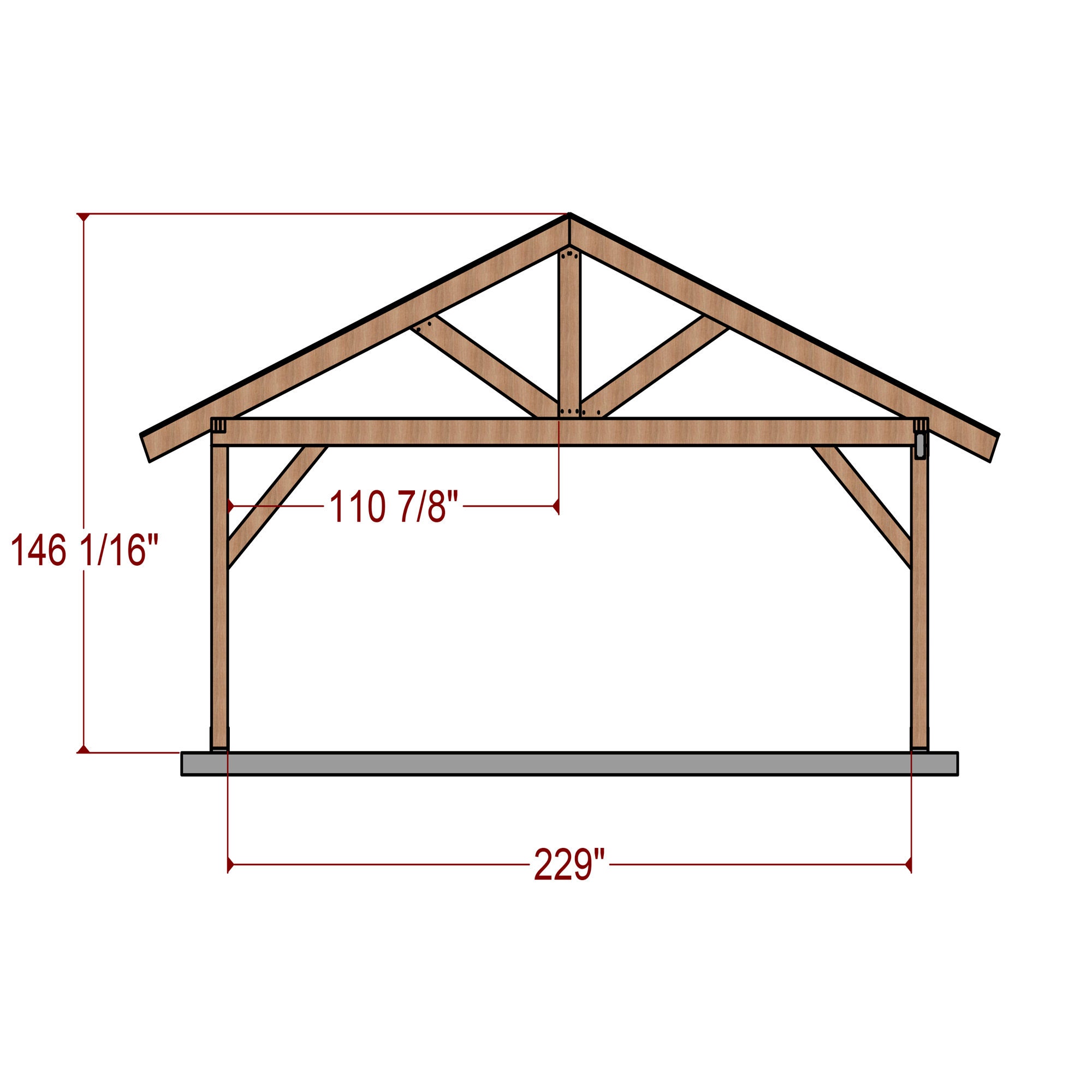 DIY Wood Car Garage Plan 20x30 Ft - Easy to Build and Permit-ready - Etsy