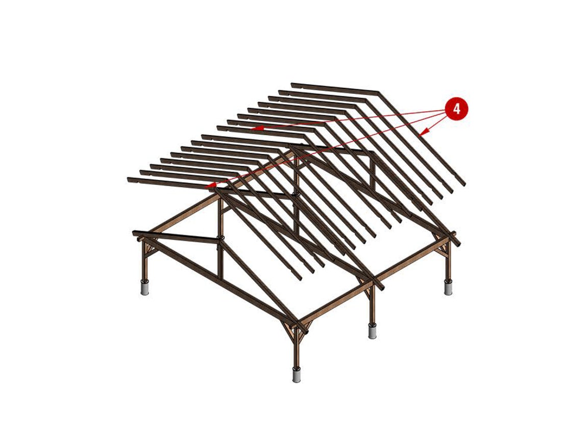 30x30 Gable Pavilion Construction Plans, Backyard Carport (digital Plan ...