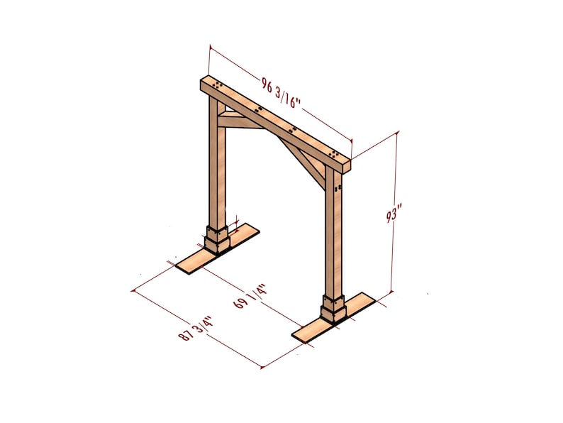 Diy Wedding Arbor Plans, Build Plan for Wedding Arch , Diy Plans for ...