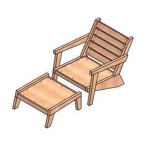 DIY Chair and Ottoman Plans, Home Refurbishment (digital Plan) - Etsy