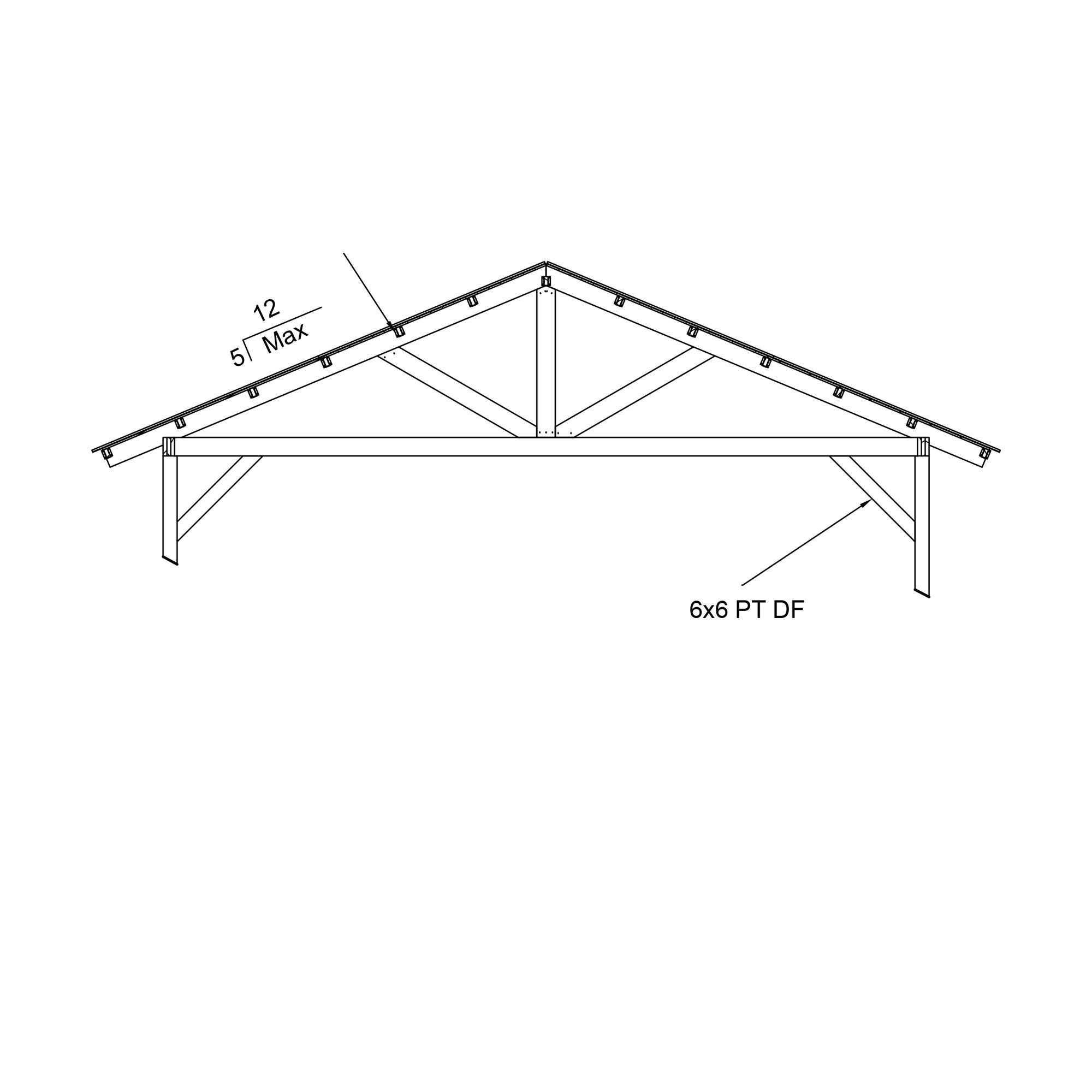 24x36 Gable Pavilion Plans, Backyard Pavilion, Construction Plans ...