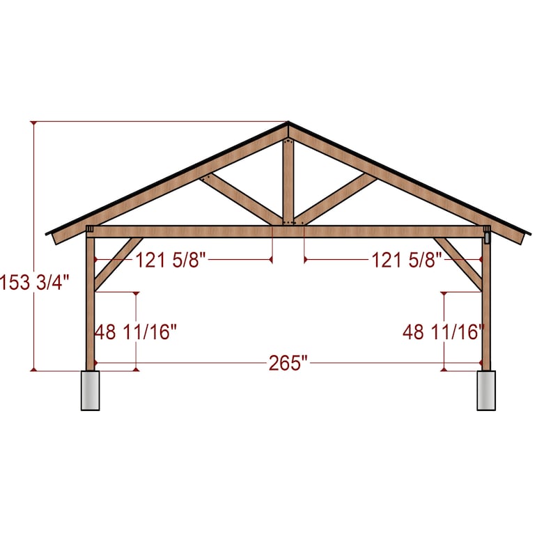 23x30 Ft Carport Plans: DIY Car Shelter Guide (download) - Etsy