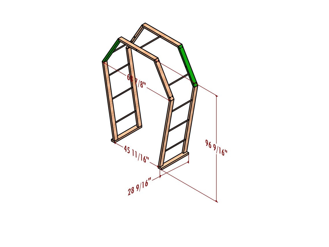Coffin Form Weddin Arbor Plans , Coffin Arch Plan , Halloween Wedding ...