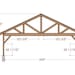 30x30 Gable Pavilion Construction Plans, Backyard Carport (digital Plan ...