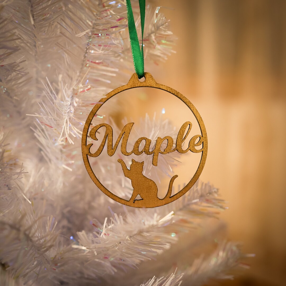 Personalised Cat Bauble: A Unique Ornament for Cat Lovers, Ideal for ...