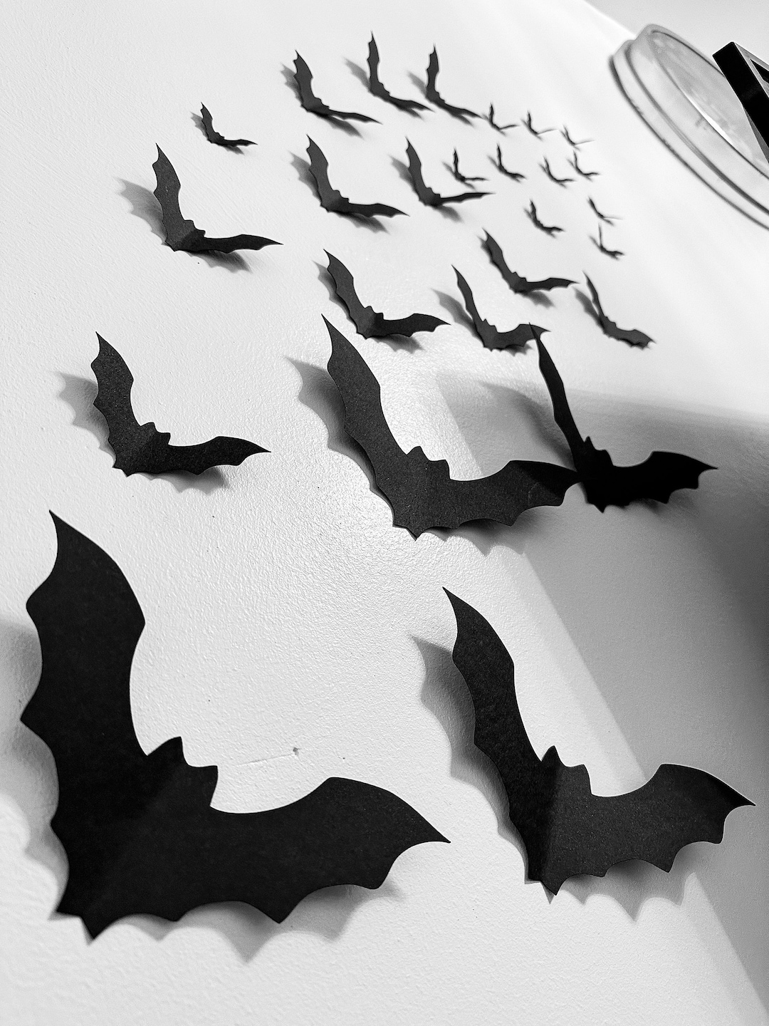 Halloween Party 3D Spooky Bats Wall Decor | Halloween Gift 3D Wall ...