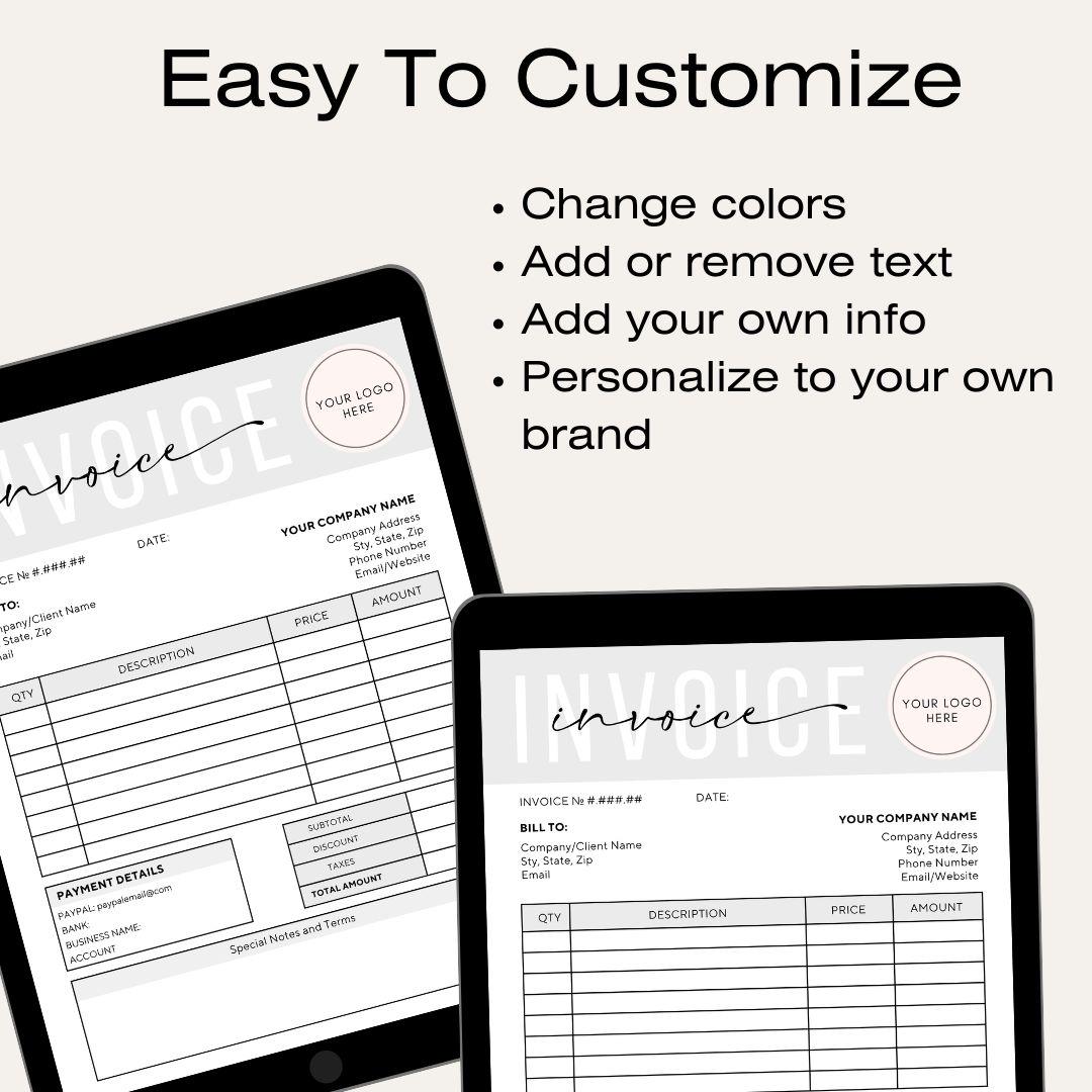 Nanny Invoice Template Nanny Editable Template Printable Order Form Invoice Babysitting Invoice ...
