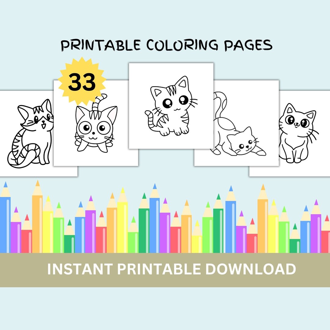 Cat Lovers Coloring, Minimal Coloring, Simple Coloring for Her, Bold ...