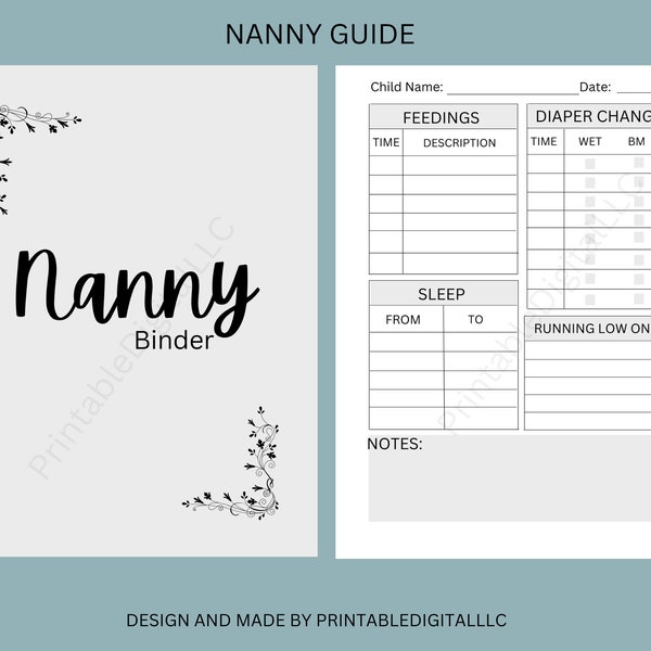 Nanny Calendar - Etsy UK