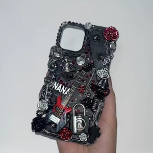 Handmade Gothic Dark Decoden Phone Case | Gift for Her - Etsy