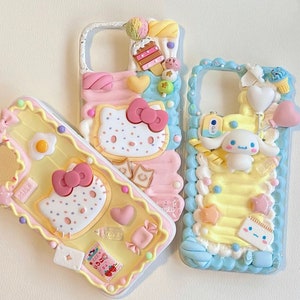 Handmade Pink Kitty Cat Decoden Phone Case | Kawaii Anime Inspired ...