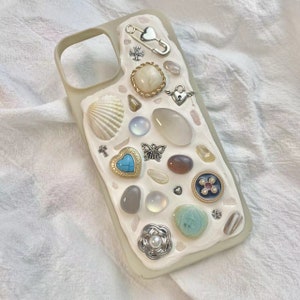 Handmade Natural Shell and Stone Decoden Phone Case | Fashion Design ...