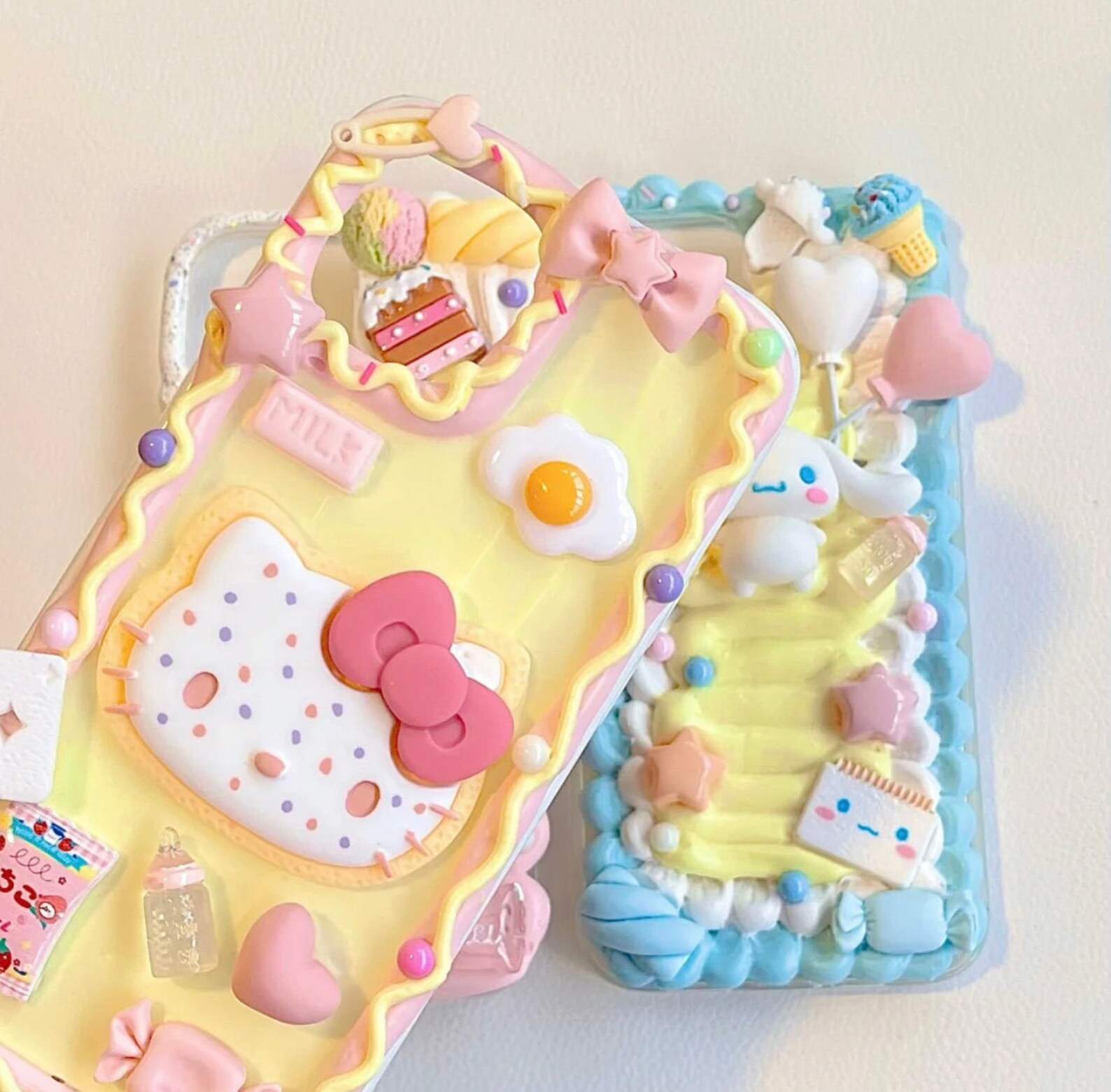 Handmade Pink Kitty Cat Decoden Phone Case | Kawaii Anime Inspired ...