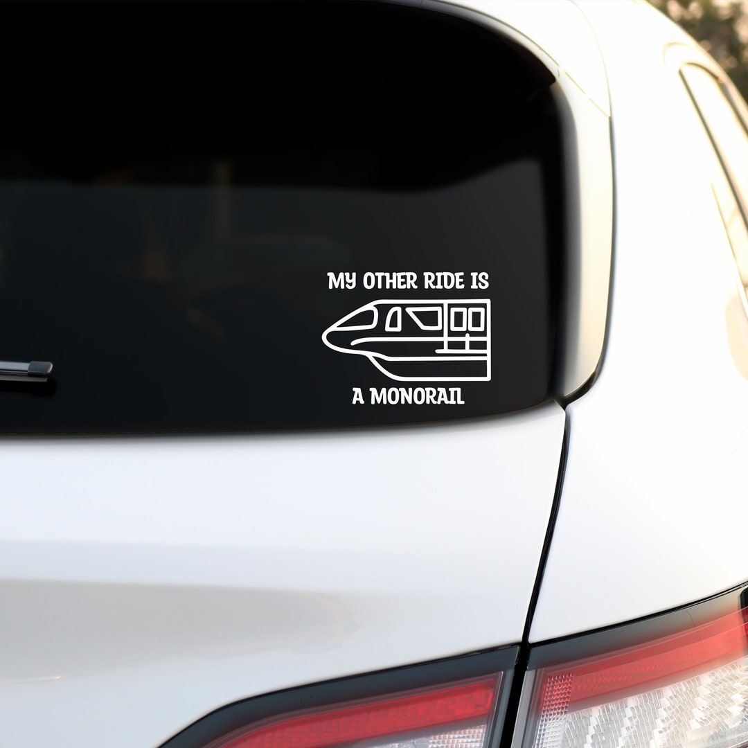 Monorail Car Decal my Other Ride is a Monorail - Etsy