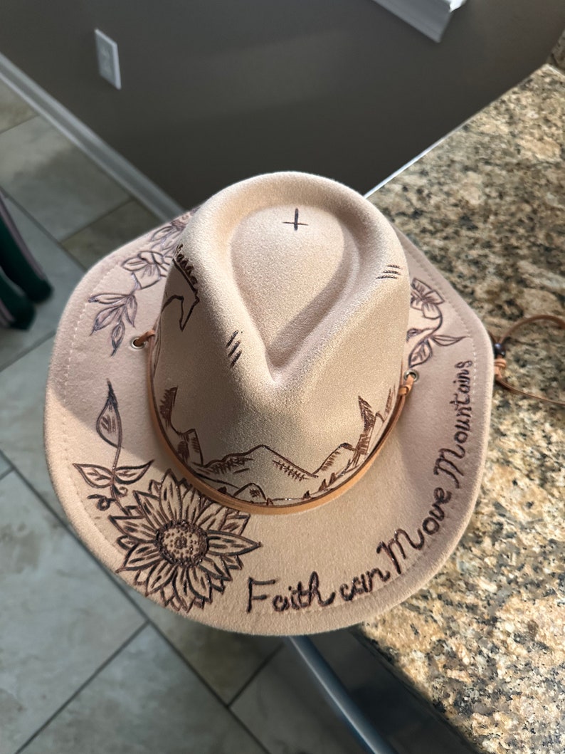 Personalized Verses Burned Onto Felt Cowboy Hats - Etsy