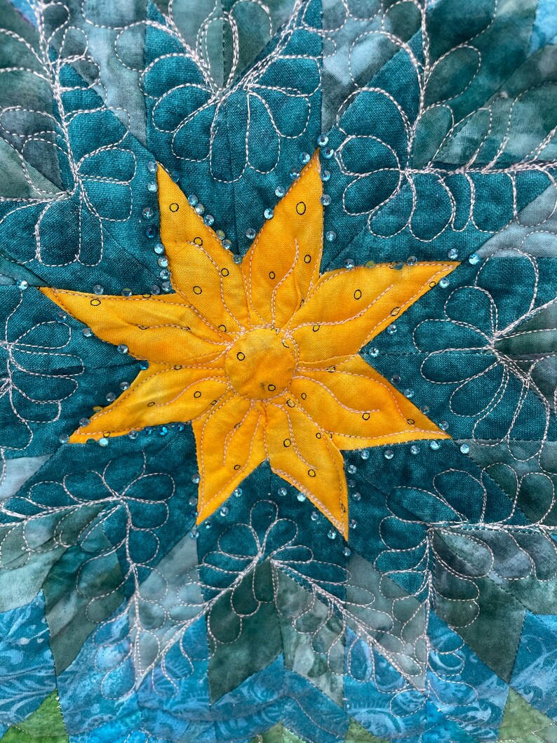 Zen Garden Art Quilt - Etsy