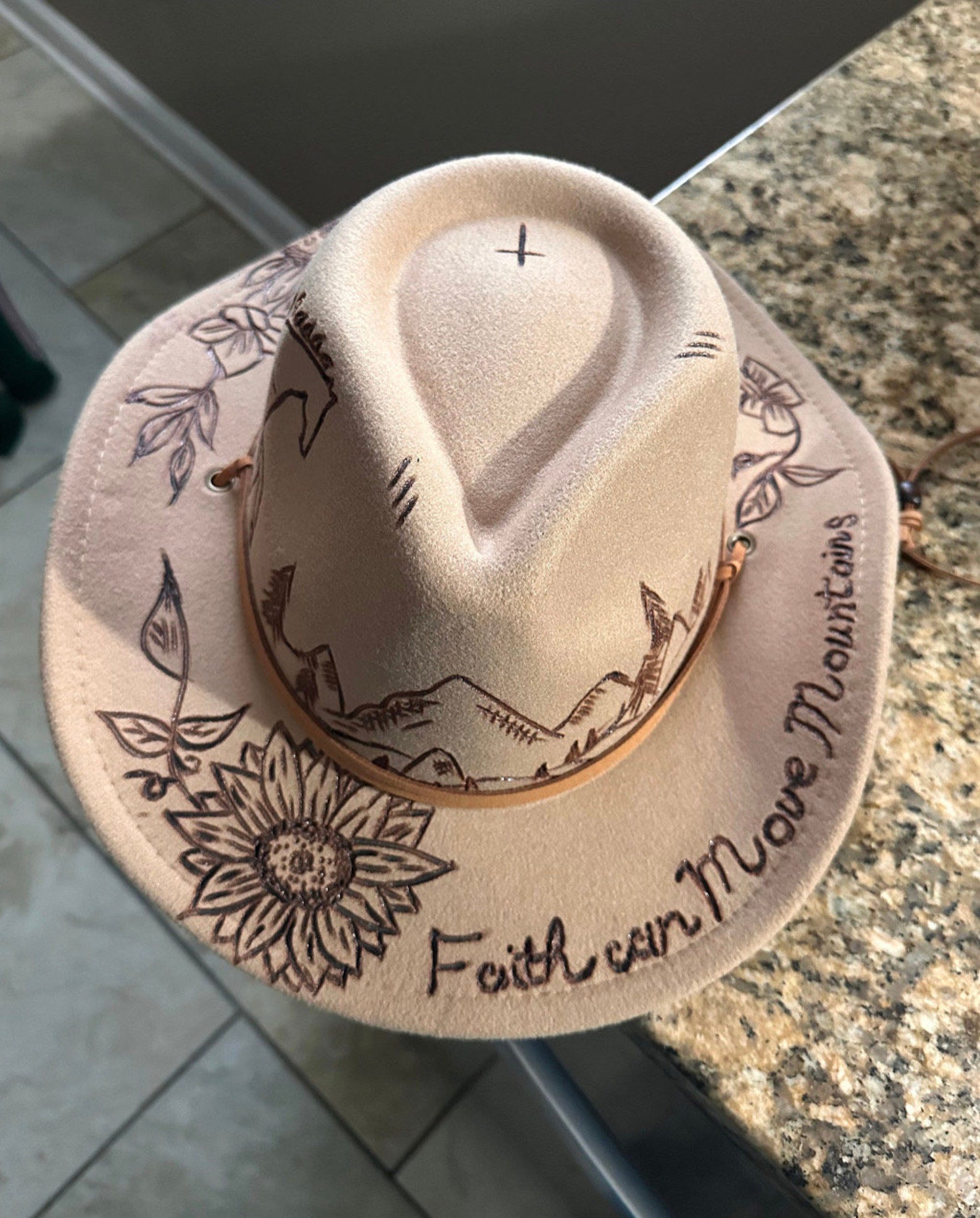 Personalized Verses Burned Onto Felt Cowboy Hats - Etsy