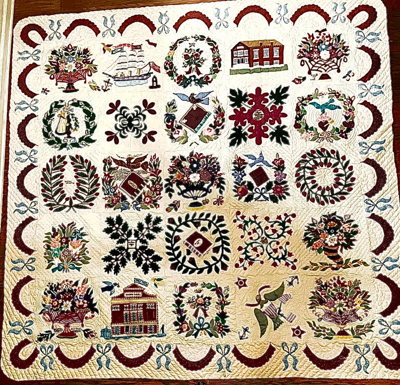 Baltimore Album Methodist Quilt Replica - Etsy