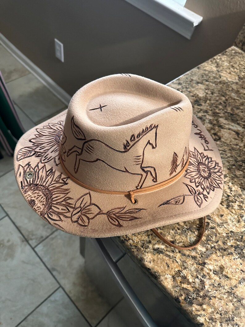 Personalized Verses Burned Onto Felt Cowboy Hats - Etsy