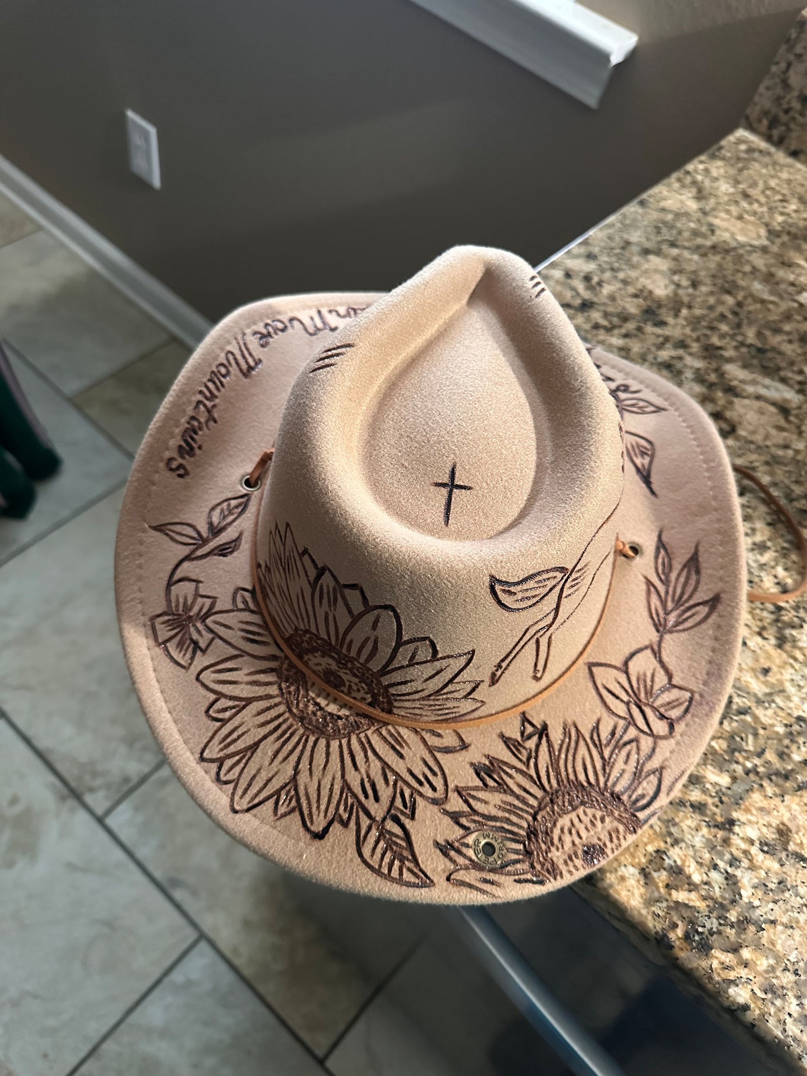 Personalized Verses Burned Onto Felt Cowboy Hats - Etsy