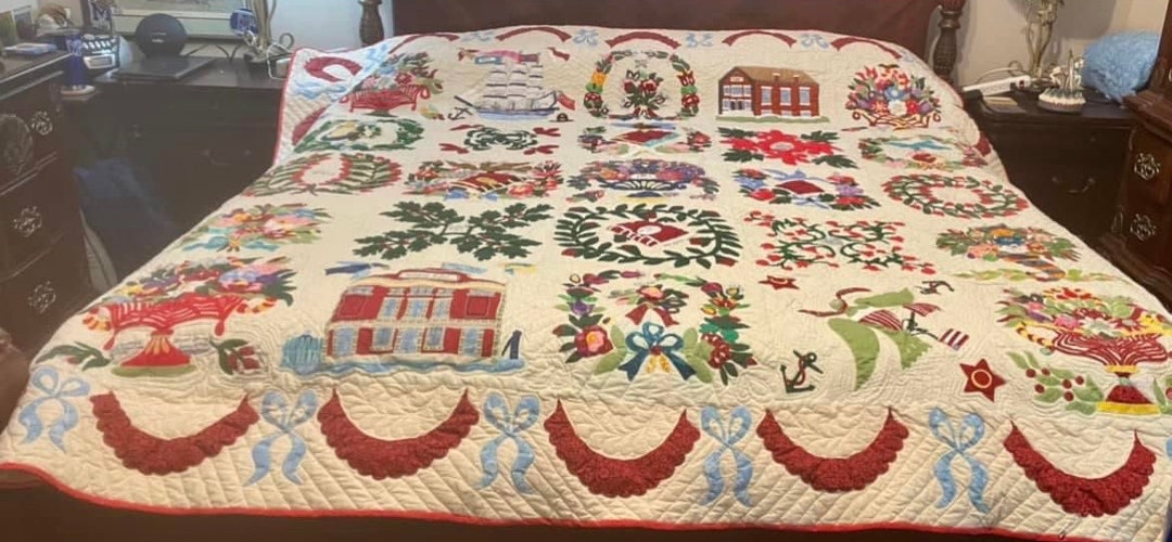 Baltimore Album Methodist Quilt Replica - Etsy