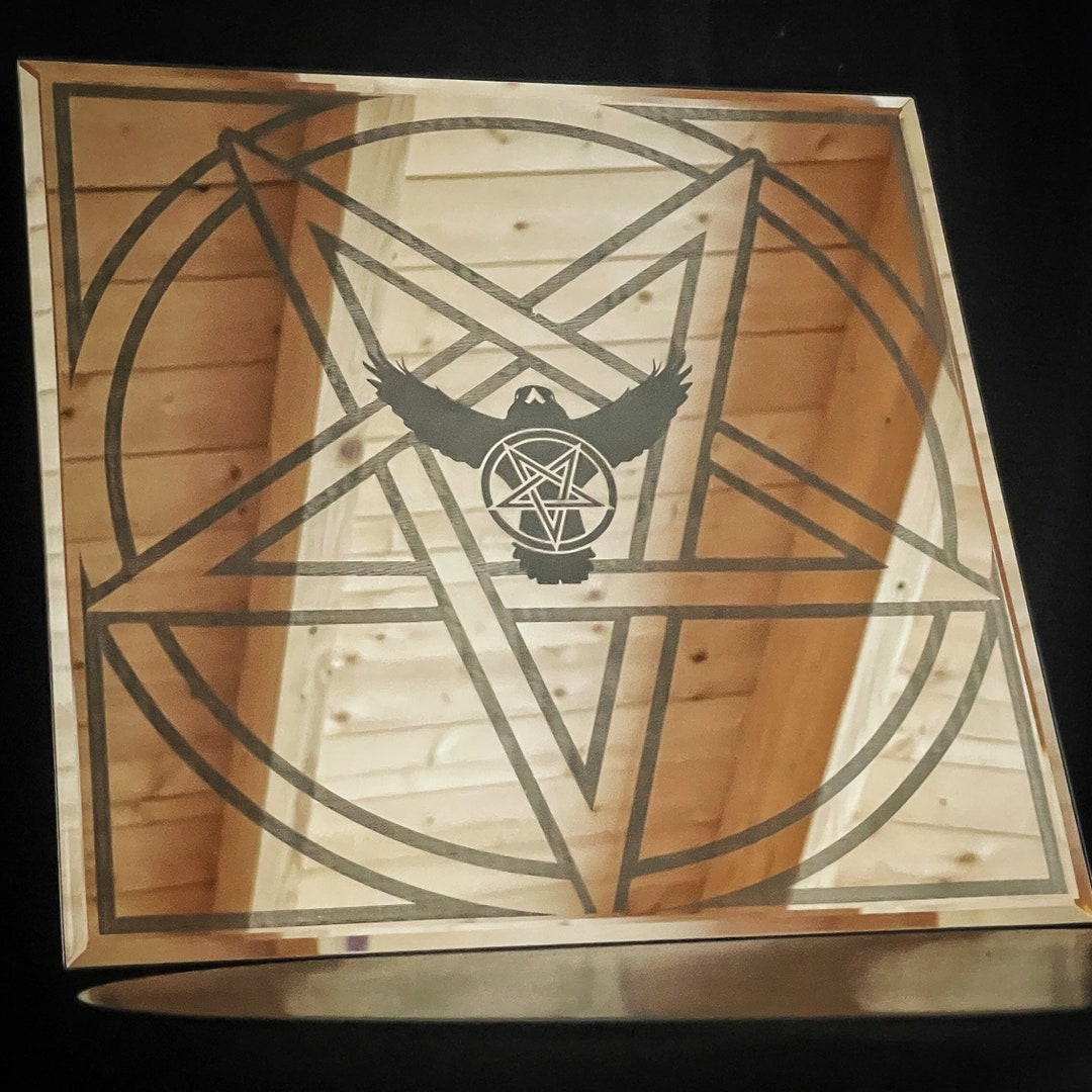 Mirror Raven and Pentagram Design Gothic Witchy Pagan - Etsy