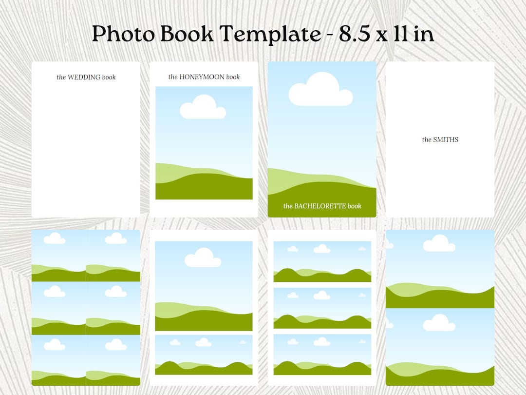 Photo Album Template | Digital Photo Album | Canva Template ...