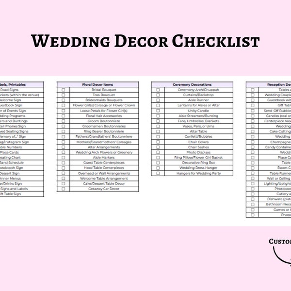 Wedding Decor - Etsy