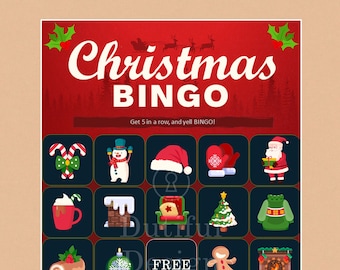 Printable Christmas Bingo - Different Game Boards for All Levels - 49 ...