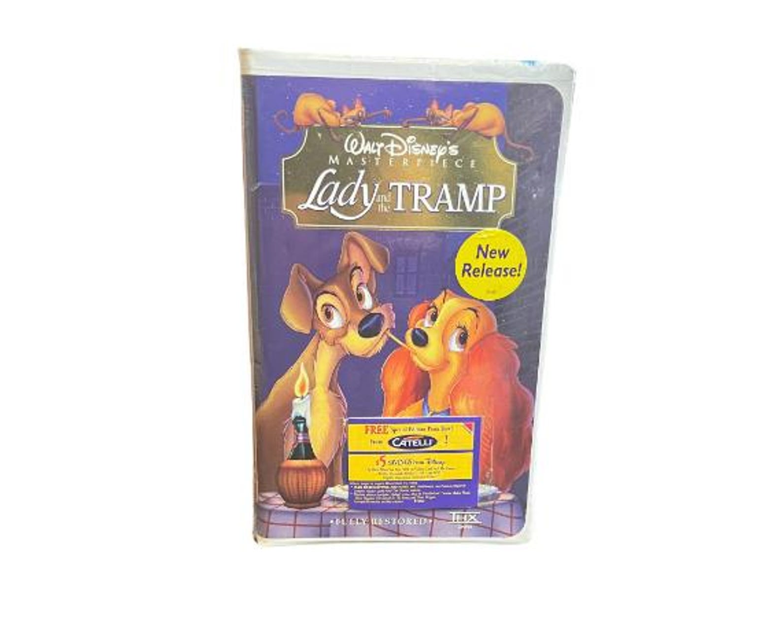 RARE Sealed 1998 Lady and the Tramp VHS Walt Disney's Masterpiece ...